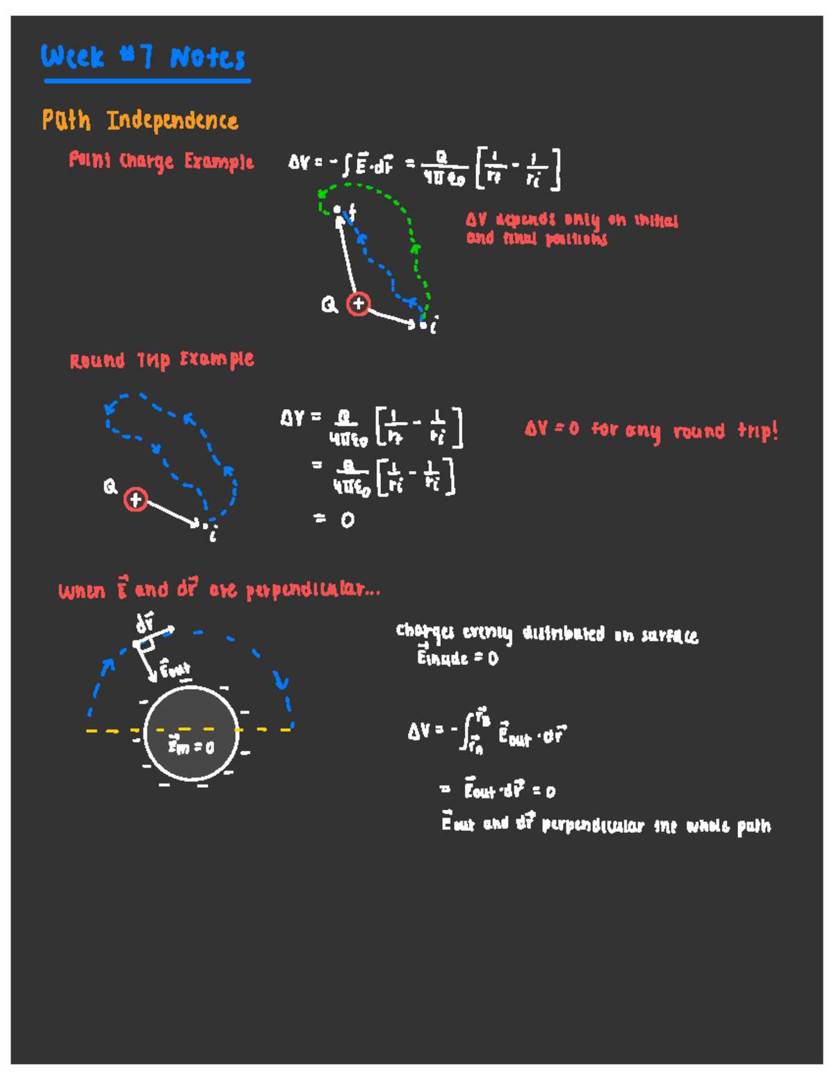 Week #7 ed X Notes - Path Independence ...
