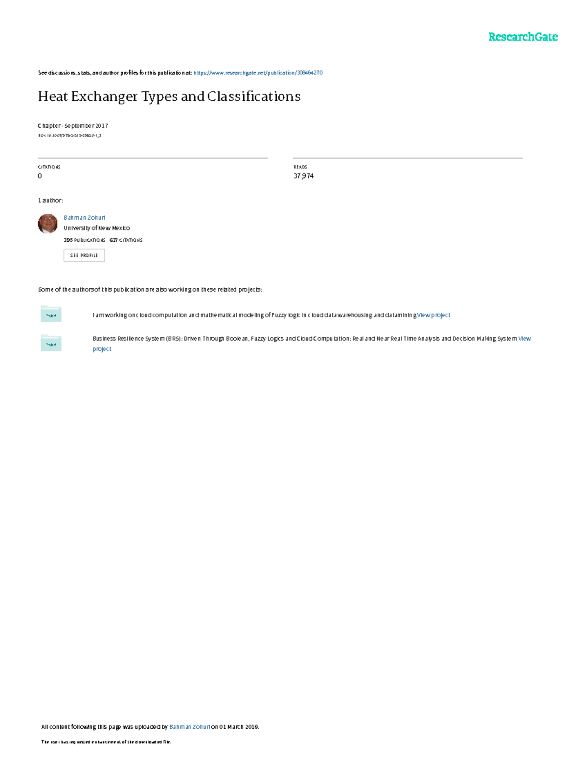 Compact Heat Exchangers Heat Exchanger Typesand Classifications - See ...
