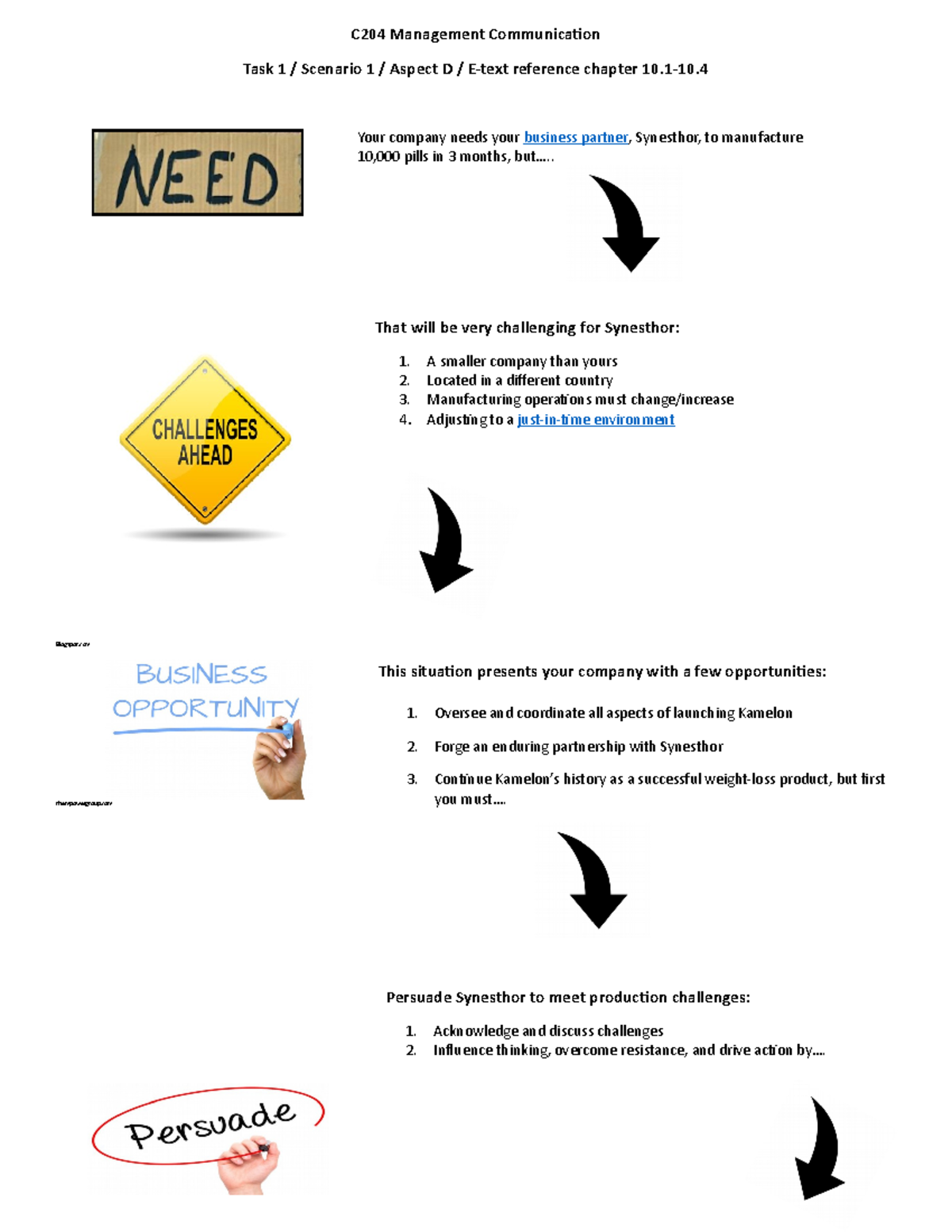 Task 1 Scenario 1 Aspect D Tutorial C204 - C204 Management ...