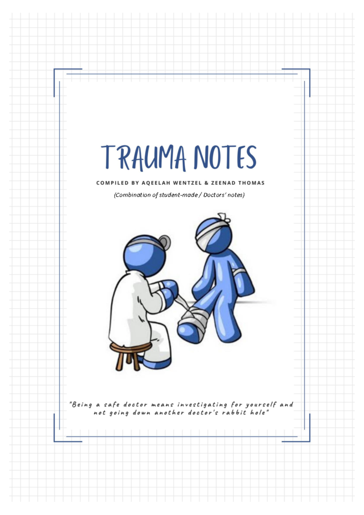 Trauma Notes 2020-2021 (Dr Botes, Keyser other) - VASCULAR SURGERY ...
