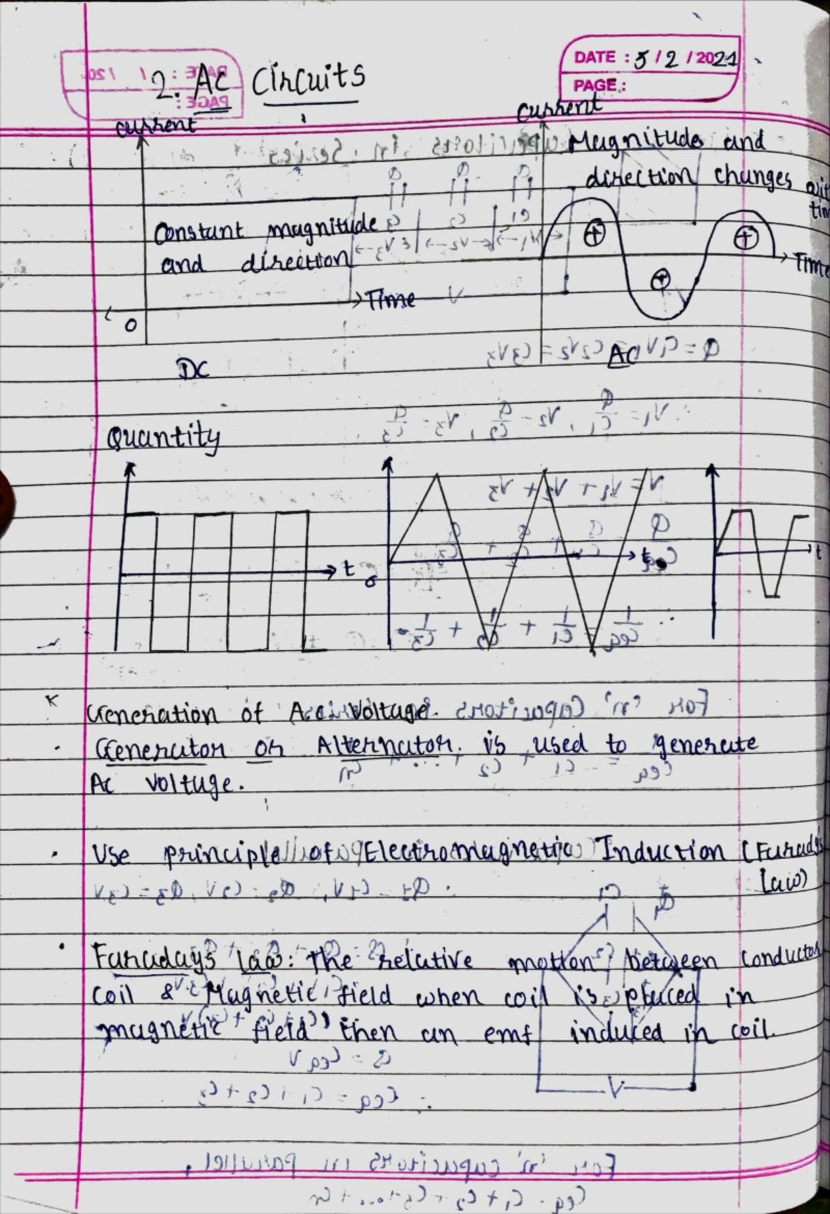 BEEE AC Circuits - Basic Electric and Electronics - B.tech CSE - Studocu