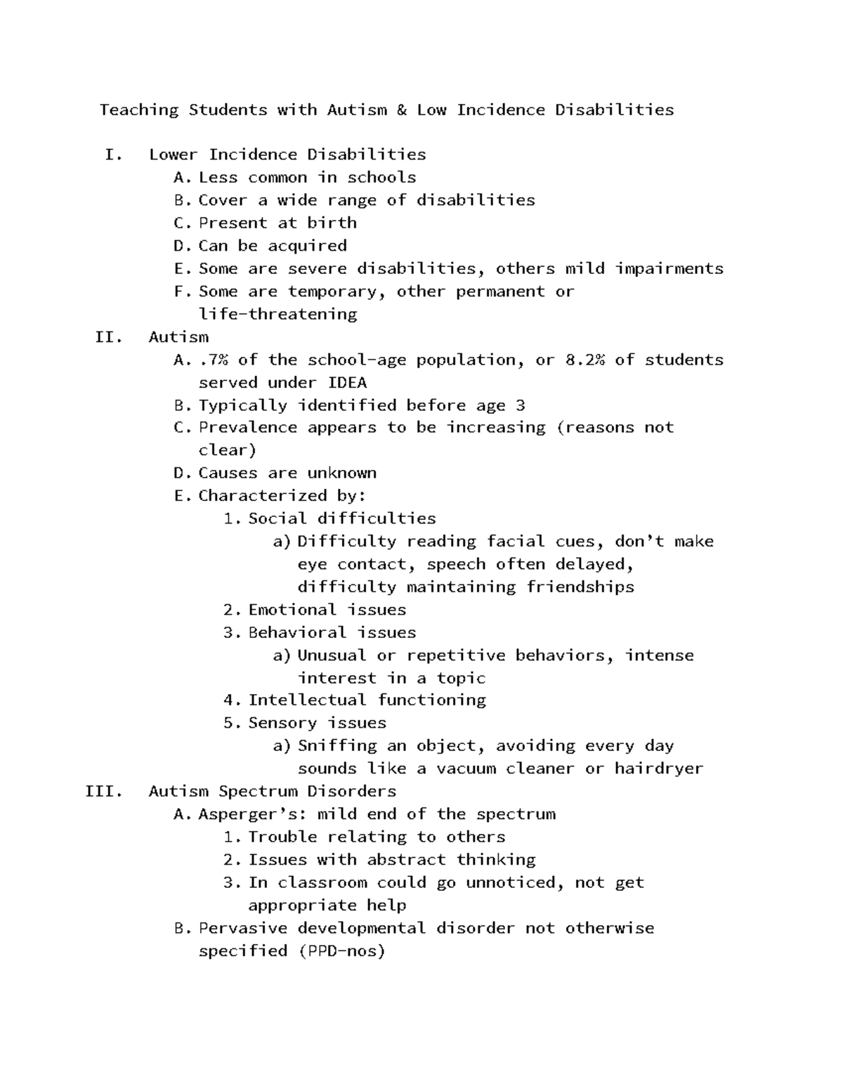 Teaching with Students Low Incidence Disabilities - Teaching Students ...