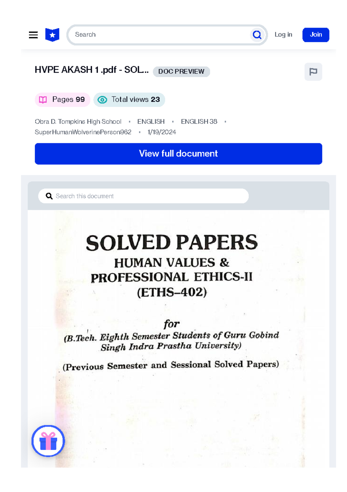 Www-coursehero-com - HVPE AKASH 1 .pdf - SOL... DOC PREVIEW View full document Search this ...