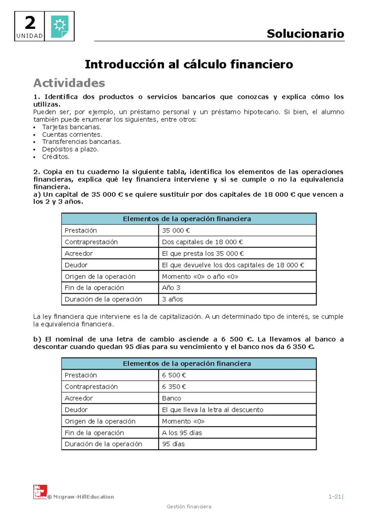 8448612221 u02 sol 001 - U N I D A D Introducción al cálculo financiero ...