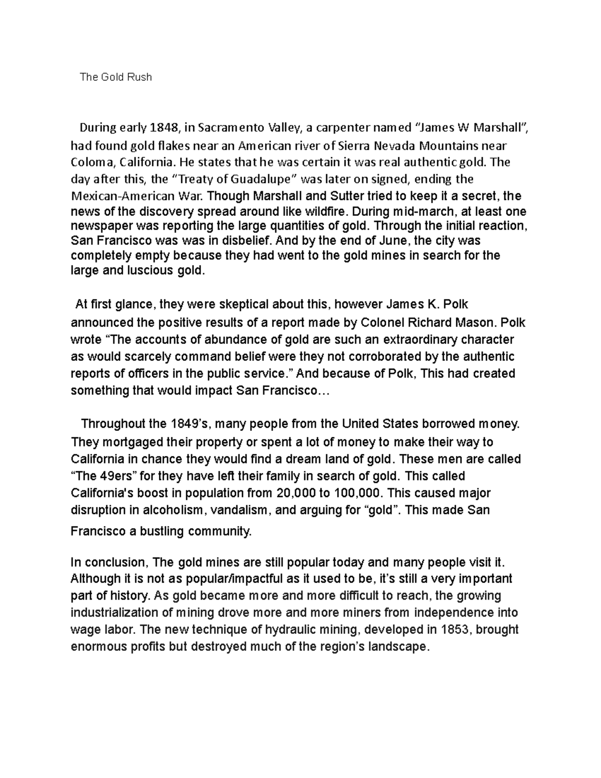 Gold Rush-Historical Figure Research Presentation - The Gold Rush ...