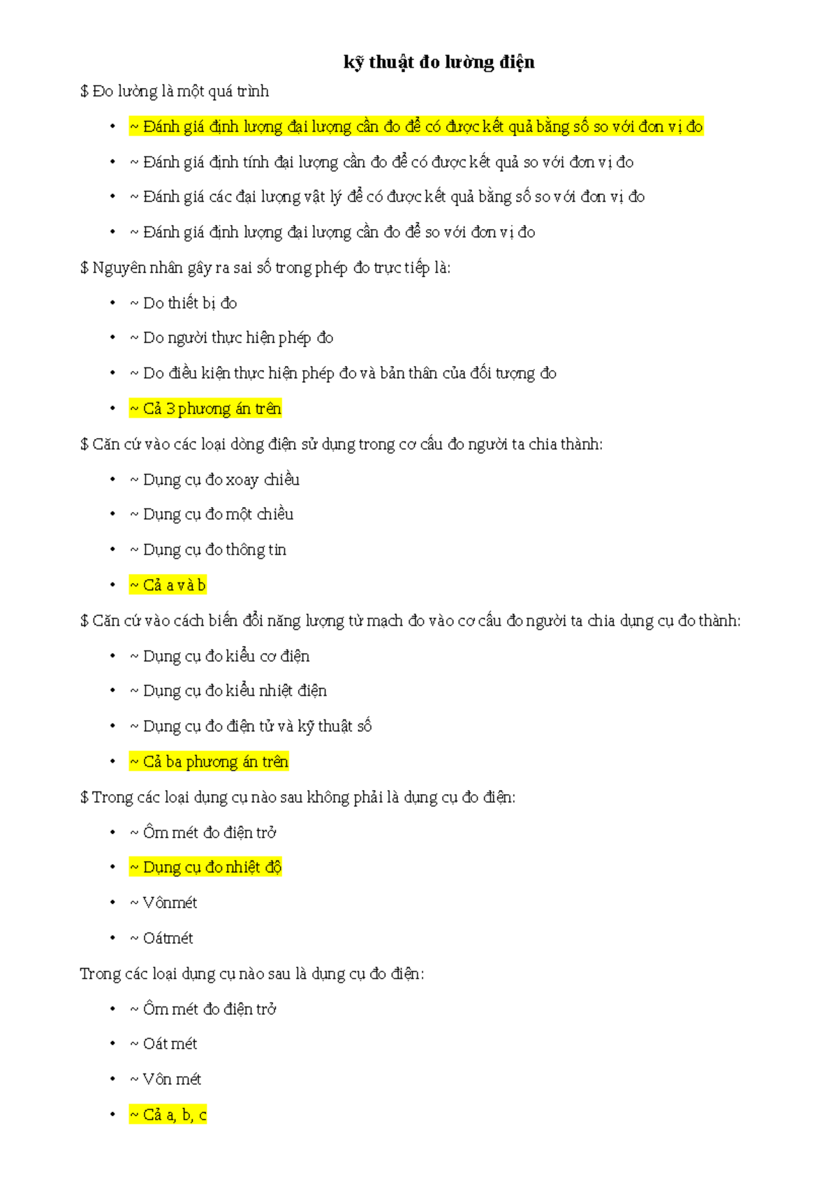 Kỹ-thuật-đo-lường-điện-file-2 - k thut đo lng đinỹậườệ $ Đo l ng là m t ...