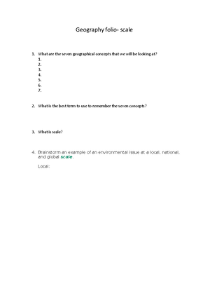 Year 9 Geography Interconnections Workbook - Globalisation is the ...