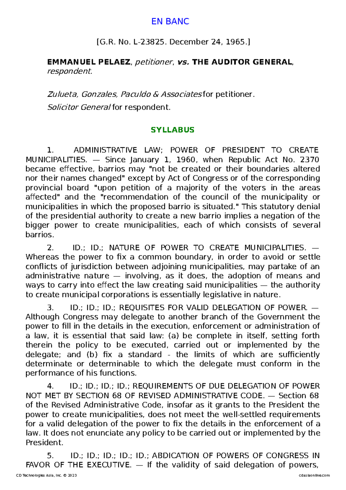 144546-1965-Pelaez v - full text - EN BANC [G. No. L-23825. December 24 ...