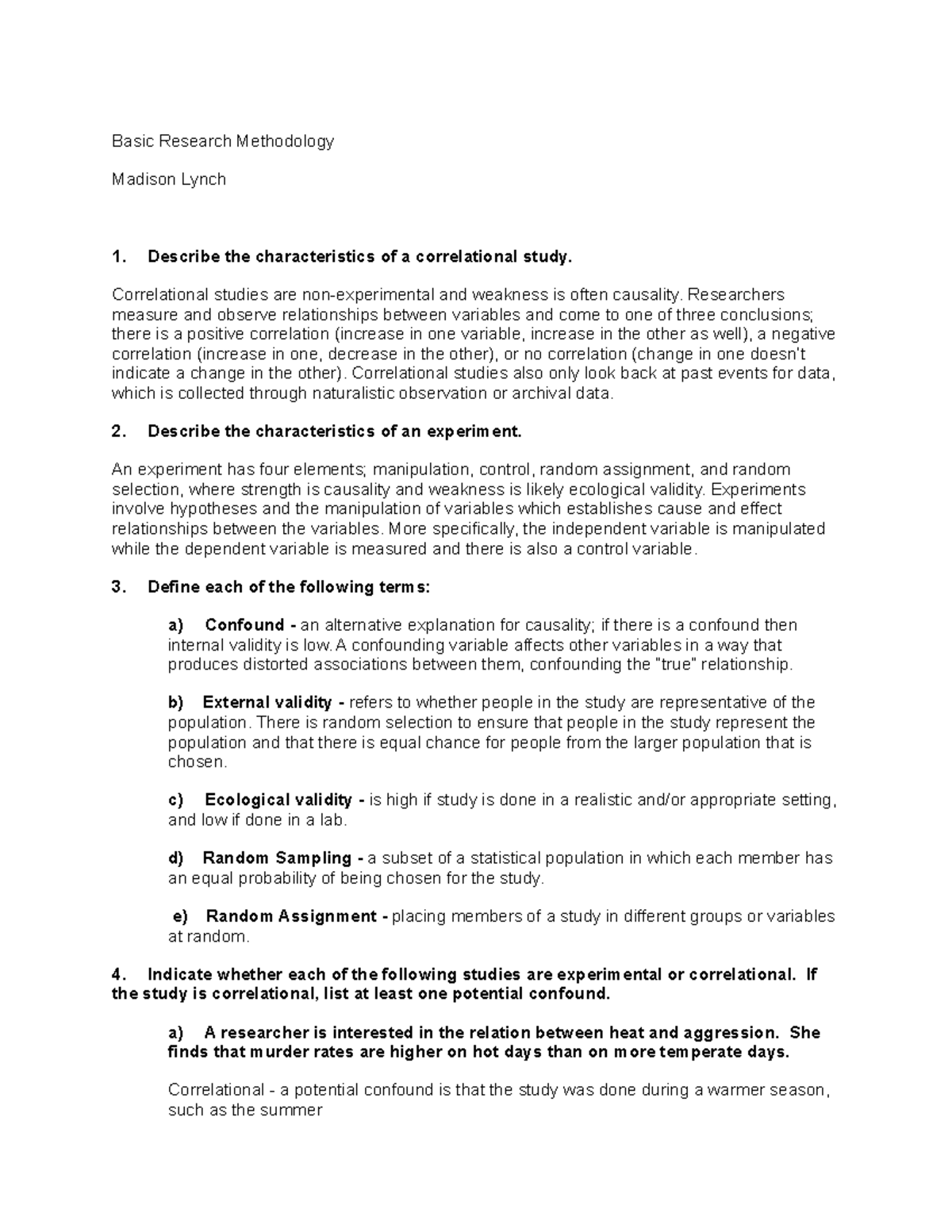 Basic Research Methodology - Basic Research Methodology Madison Lynch ...
