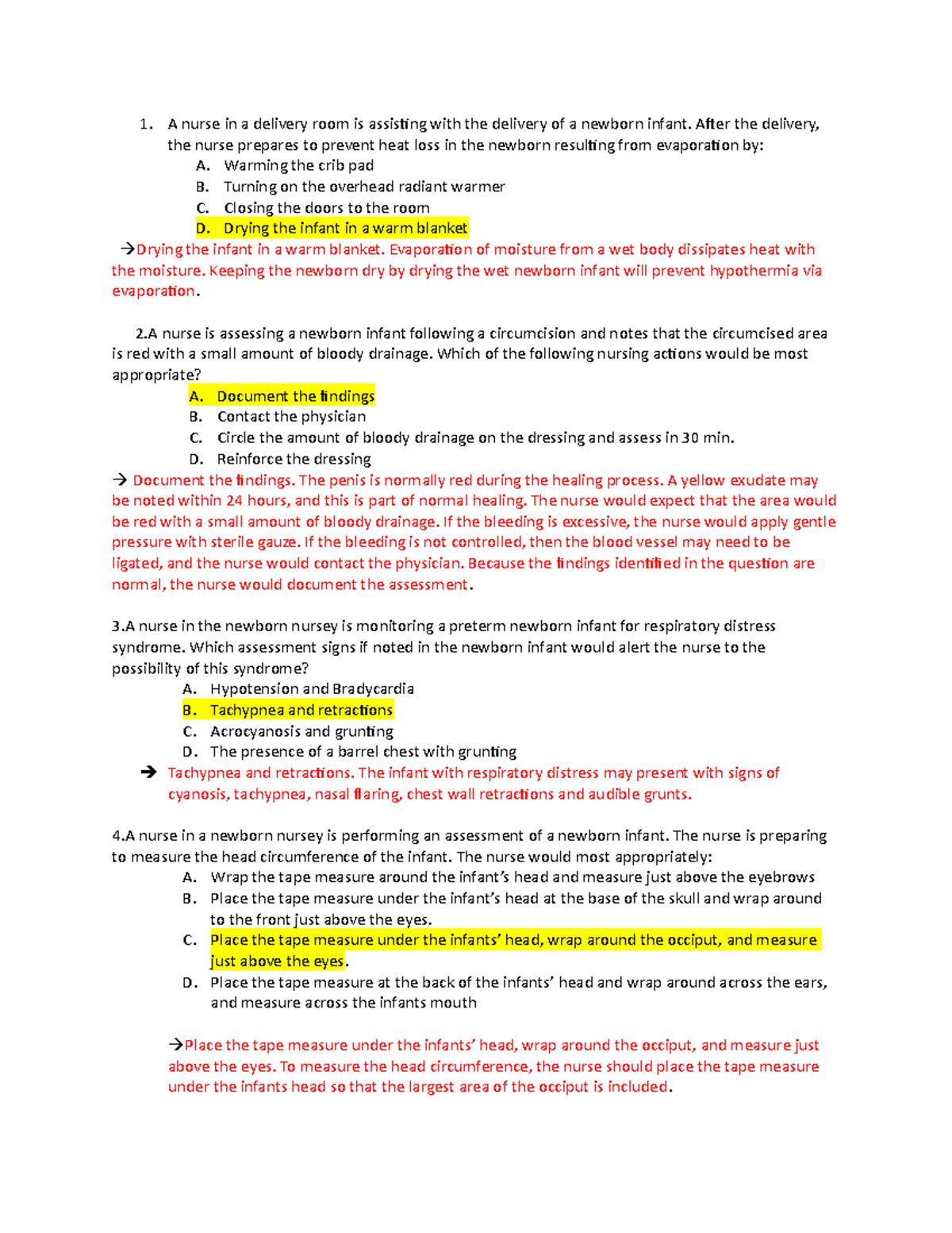 Maternal questions - A nurse in a delivery room is assisting with the ...