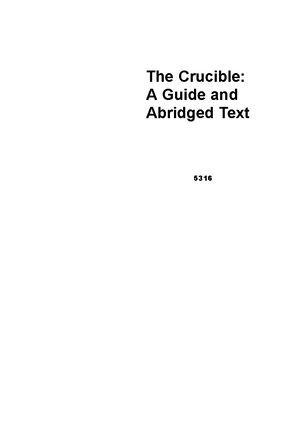 The crucible - uii - The Crucible by Arthur Miller. Copyright 1952 ...