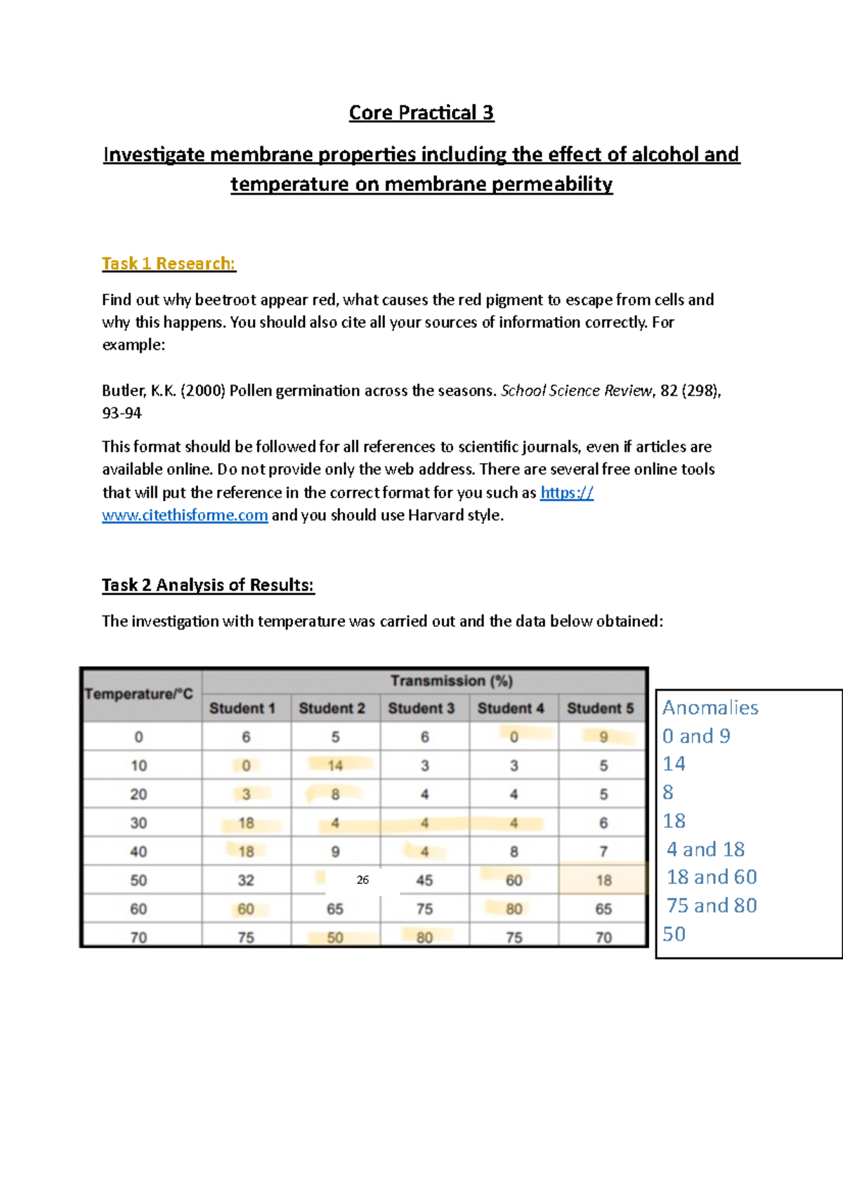CP03 - Core practical 2 material - Core Prac)cal 3 Inves)gate membrane ...