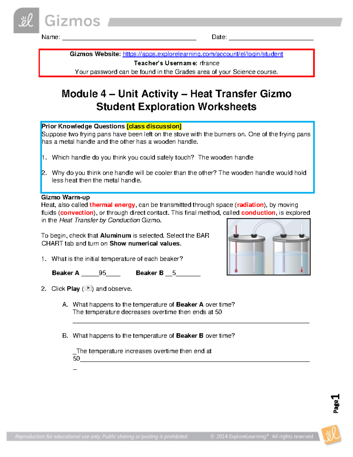 Kami Export - Module 4 - Unit Activity - Heat Transfer Gizmo Student ...