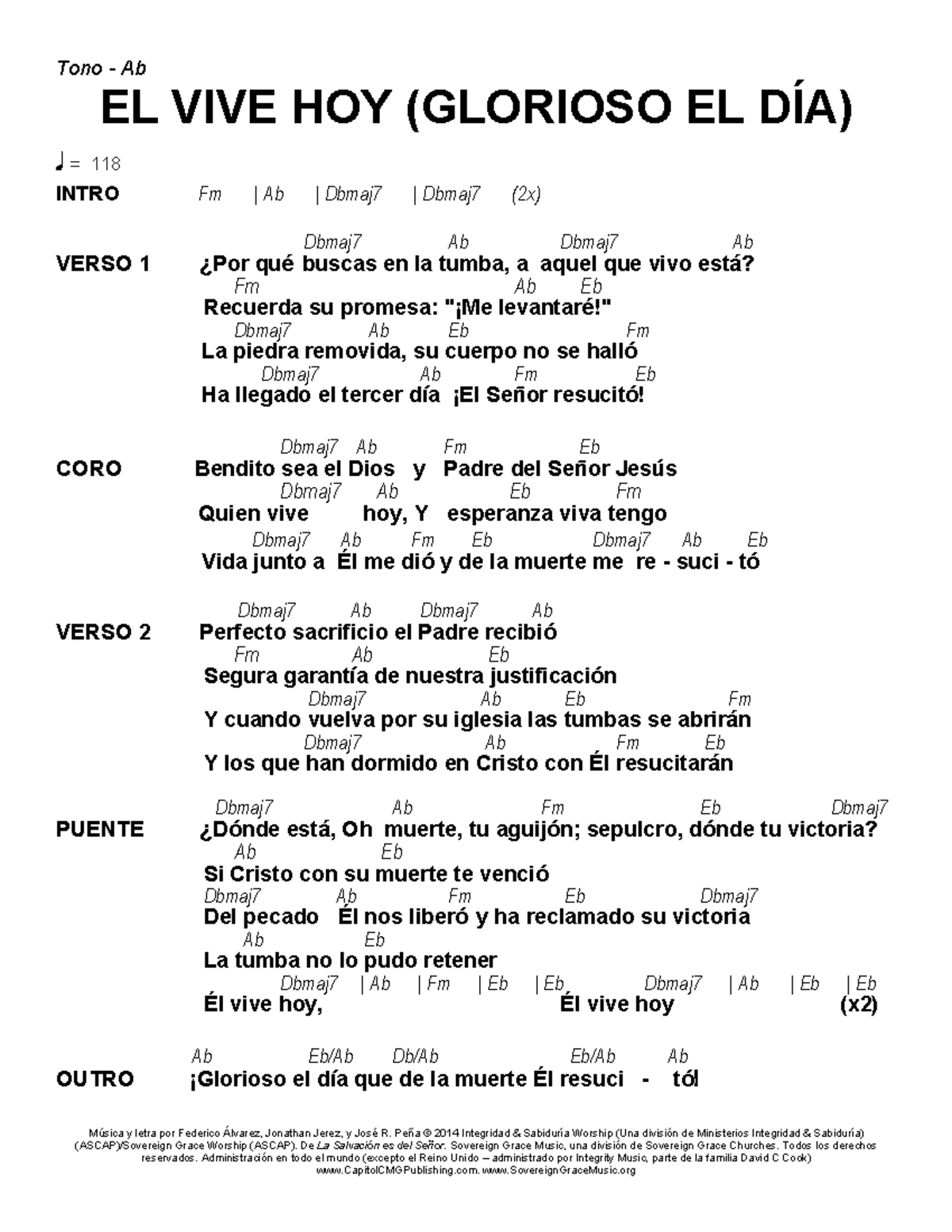 El vive hoy-guitarra acústica - Tono - Ab Música y letra por Federico ...