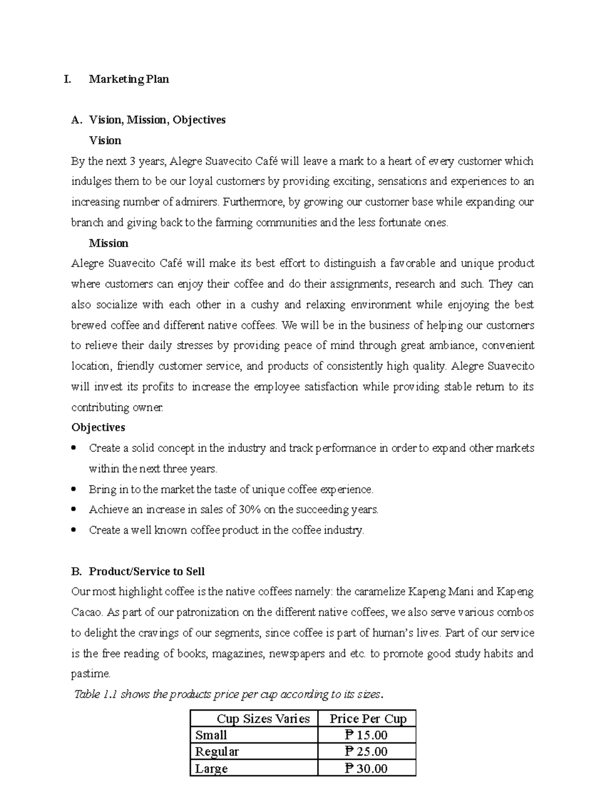 Marketing Plan - Personality Development - UV - Studocu