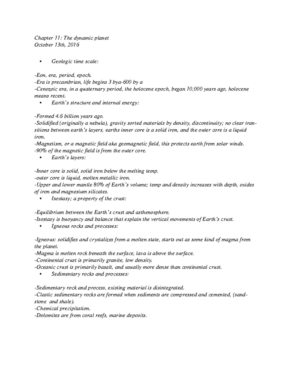 Lecture 5-Chapter 11- The Dynamic Planet - Chapter 11: The dynamic ...