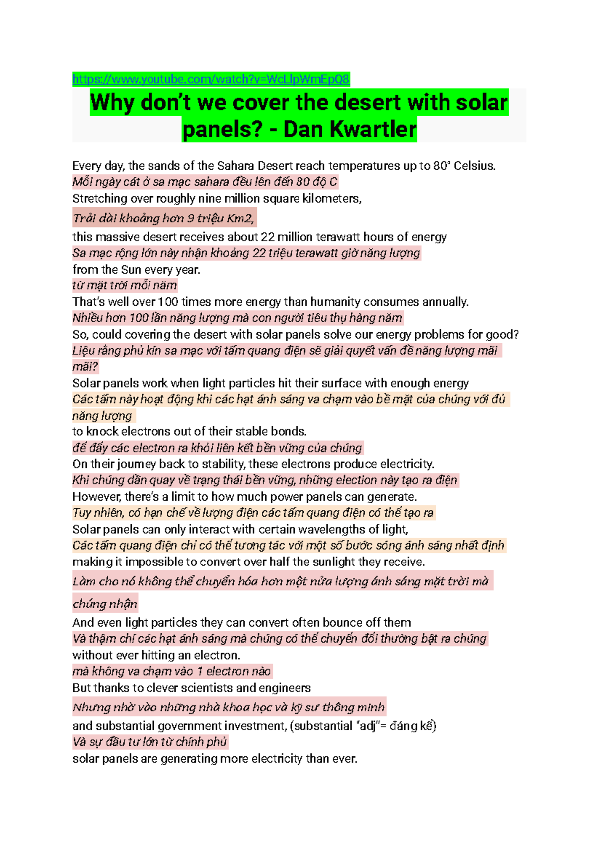 TED ED - bài nghe ted - youtube/watch?v=WcLlpWmEpQ Why don’t we cover ...