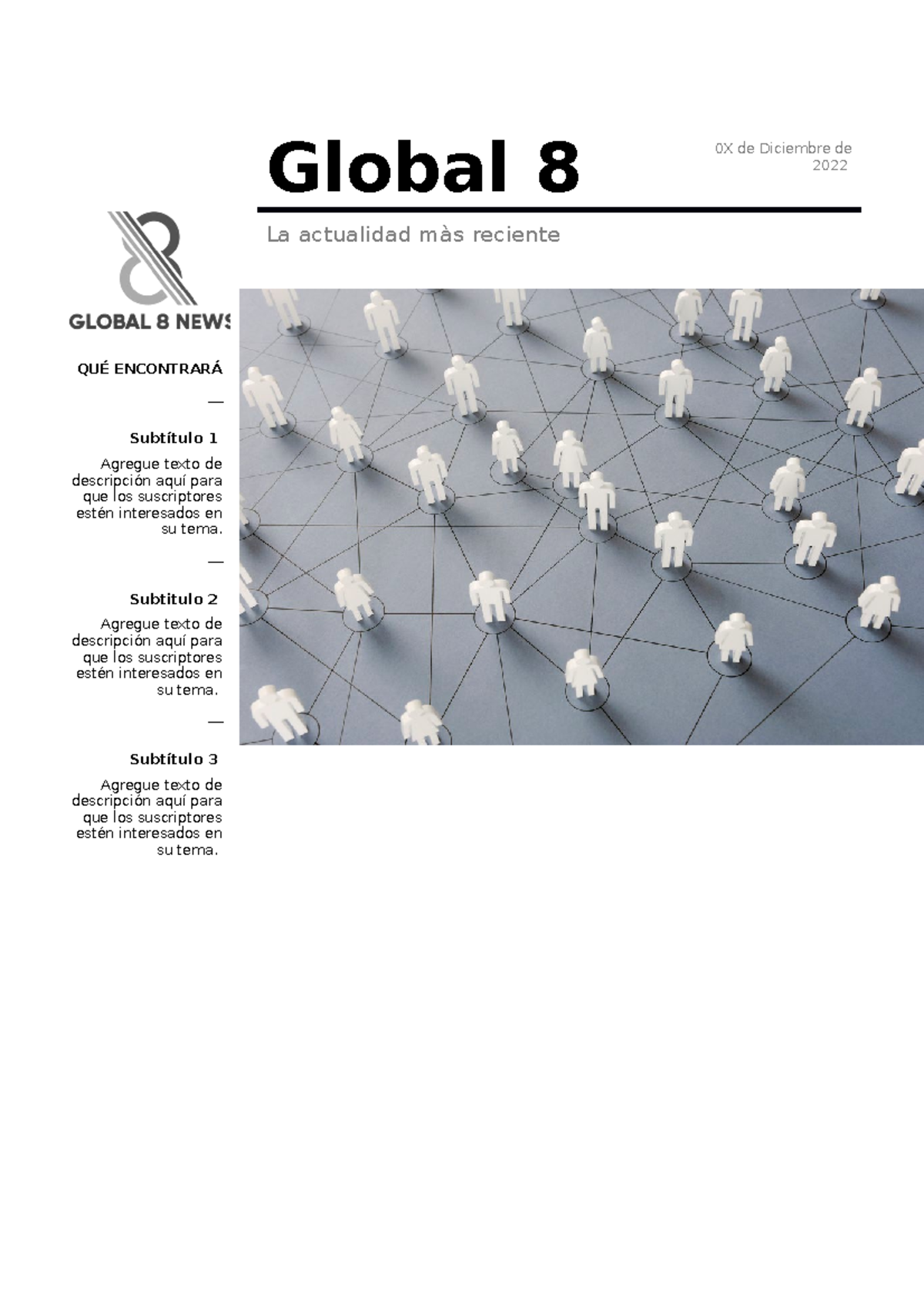 Plantilla global 8 - gsdg - Global 8 0X de Diciembre de 2022 La ...