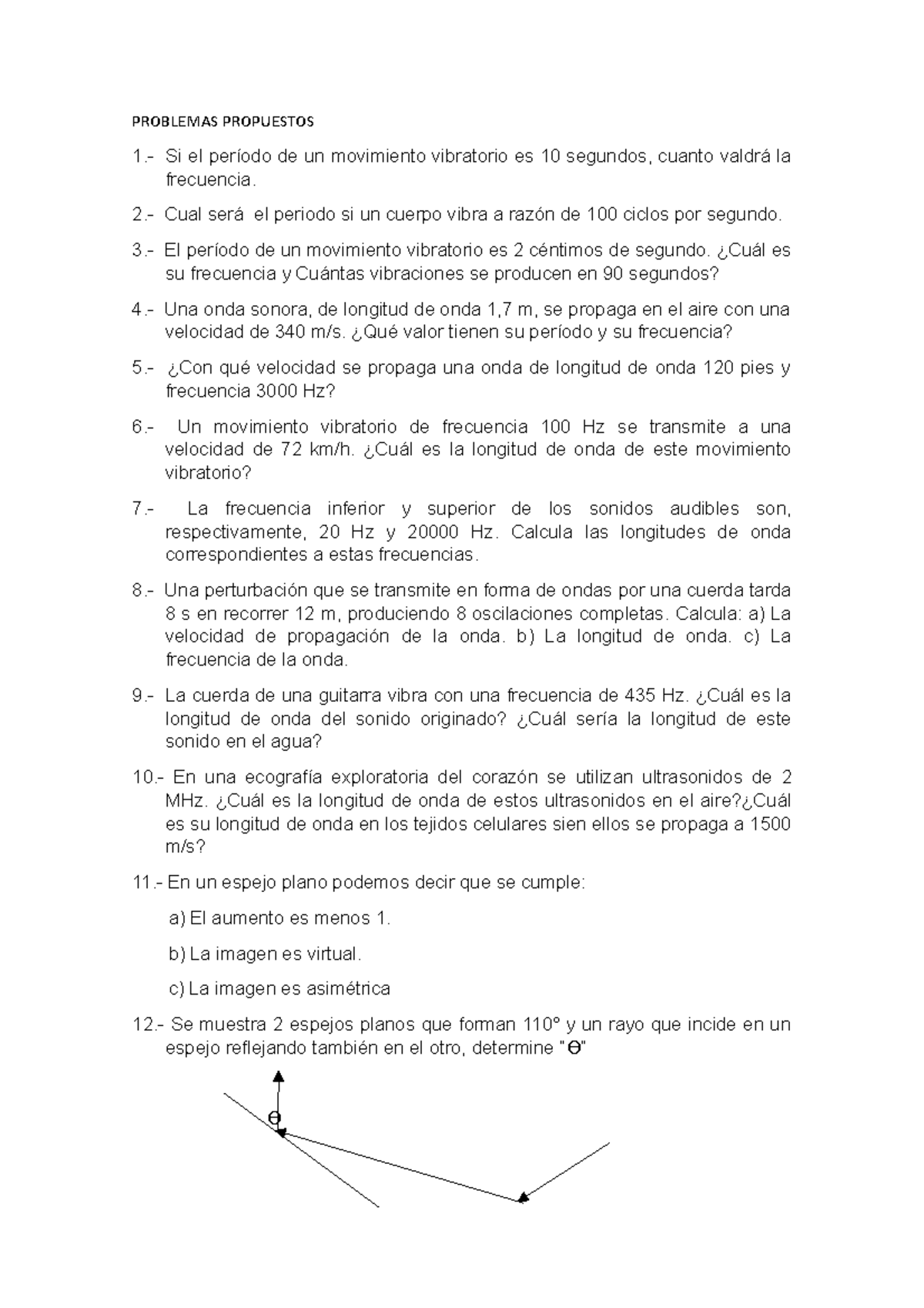 Problemas Propuestos Problemas Propuestos 1 Si El Período De Un