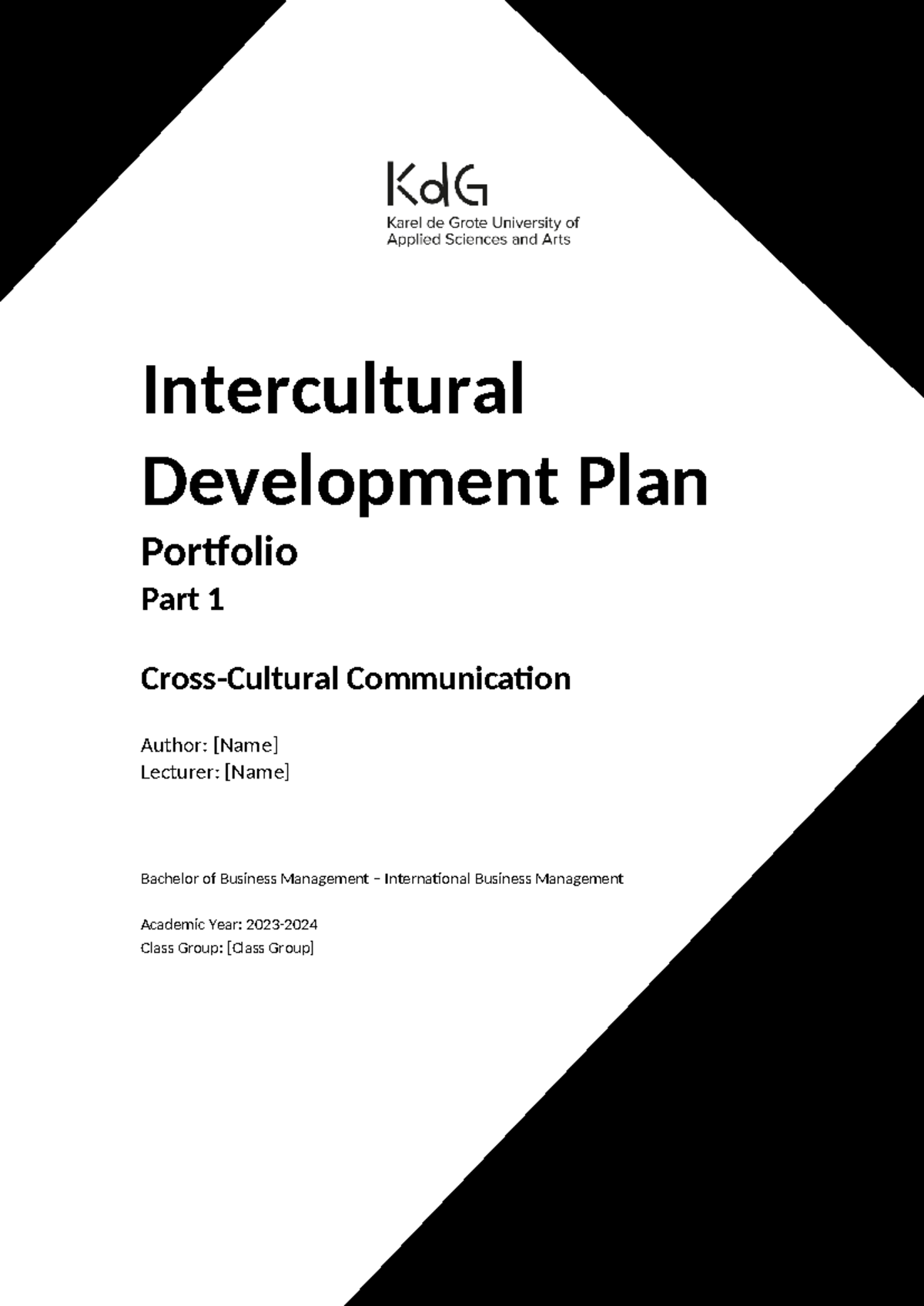 IDP Portfolio Template - Part 1 - Intercultural Development Plan ...
