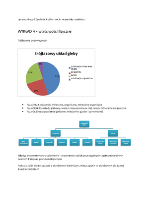 Uprawa Gleby i Żywienie Roślin Wykład 3 - Uprawa Gleby i Żywienie ...