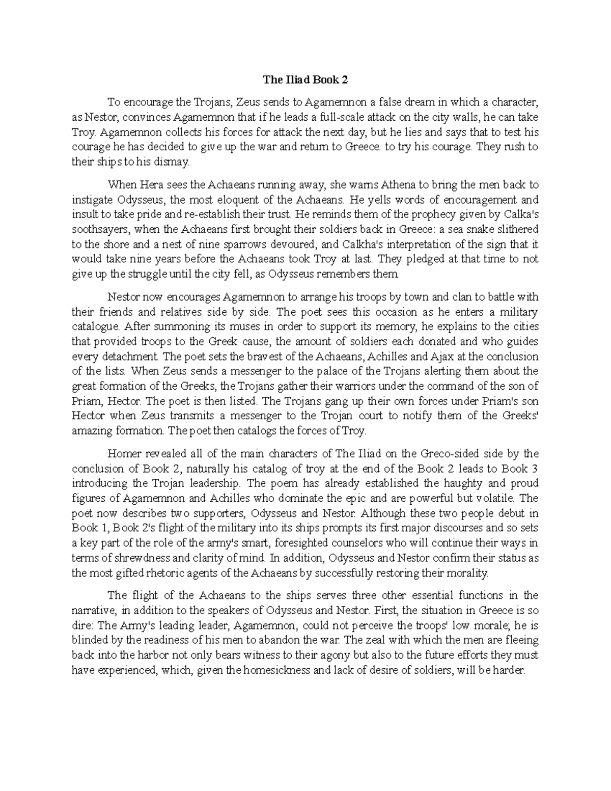 The Iliad Book 2 - JDCNJDCNJCNJD - The Iliad Book 2 To encourage the ...