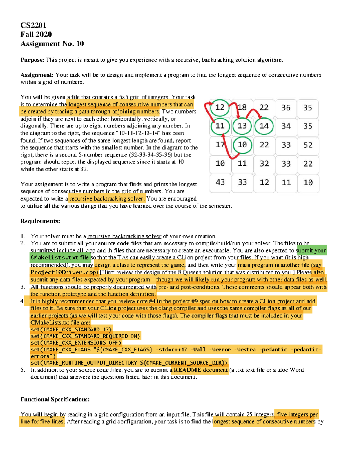 Project 10 - essay - CS 2201 Fall 2020 Assignment No. 10 Purpose: This ...