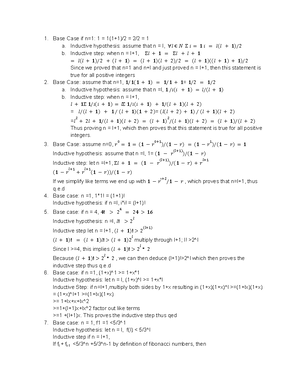 HW 5,6,7 - Automata Homework assignments 5-7 - 1. (5) a. aab b. abab c. bba d. aa 2. (5) a. aaa ...