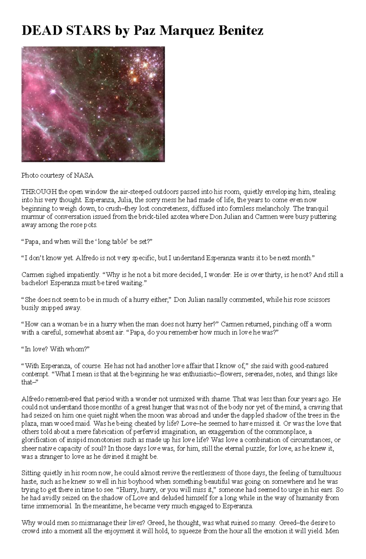 521930129 DEAD Stars by Paz Marquez Benitez - DEAD STARS by Paz Marquez ...