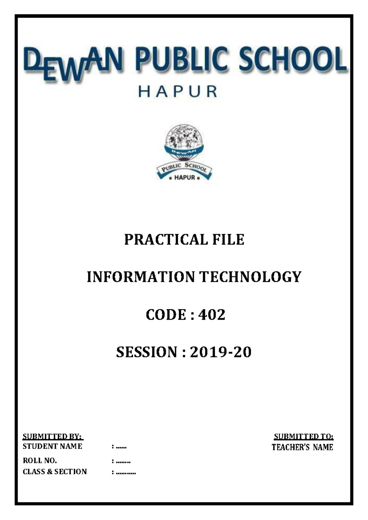 IT Practical Assignments (IX) 474912386 - computer engineering ...