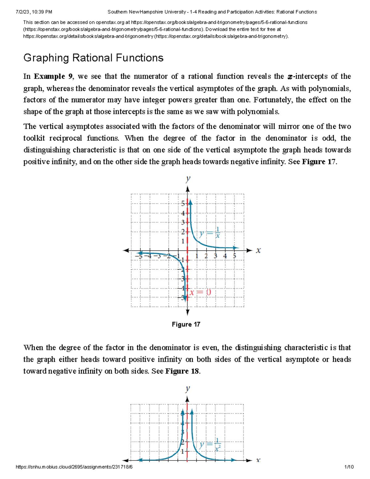 Rational Functions-3 - study material - This section can be accessed on openstax at - Studocu