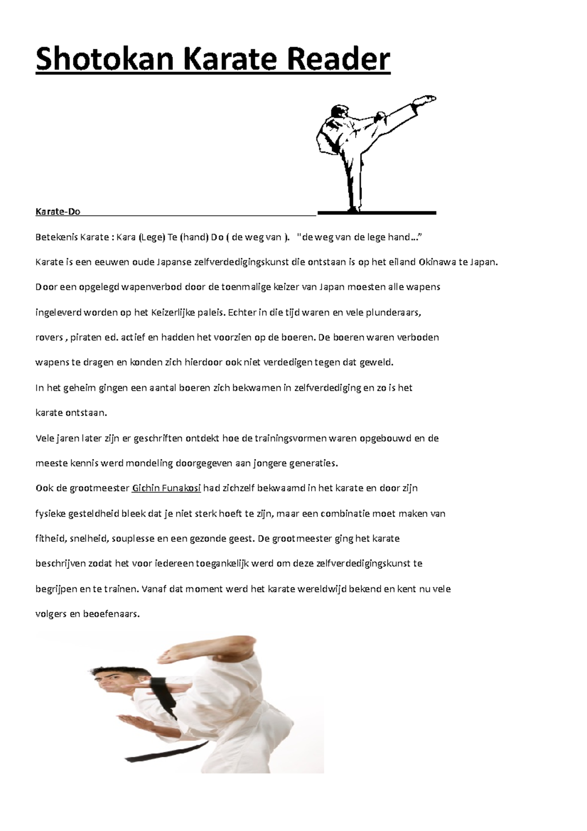 Shotokan Karate Reader - Shotokan Karate Reader Karate-Do Betekenis ...