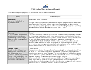 CJ 112 Module 4 Assignment - CJ 112 Module Four Assignment Template ...