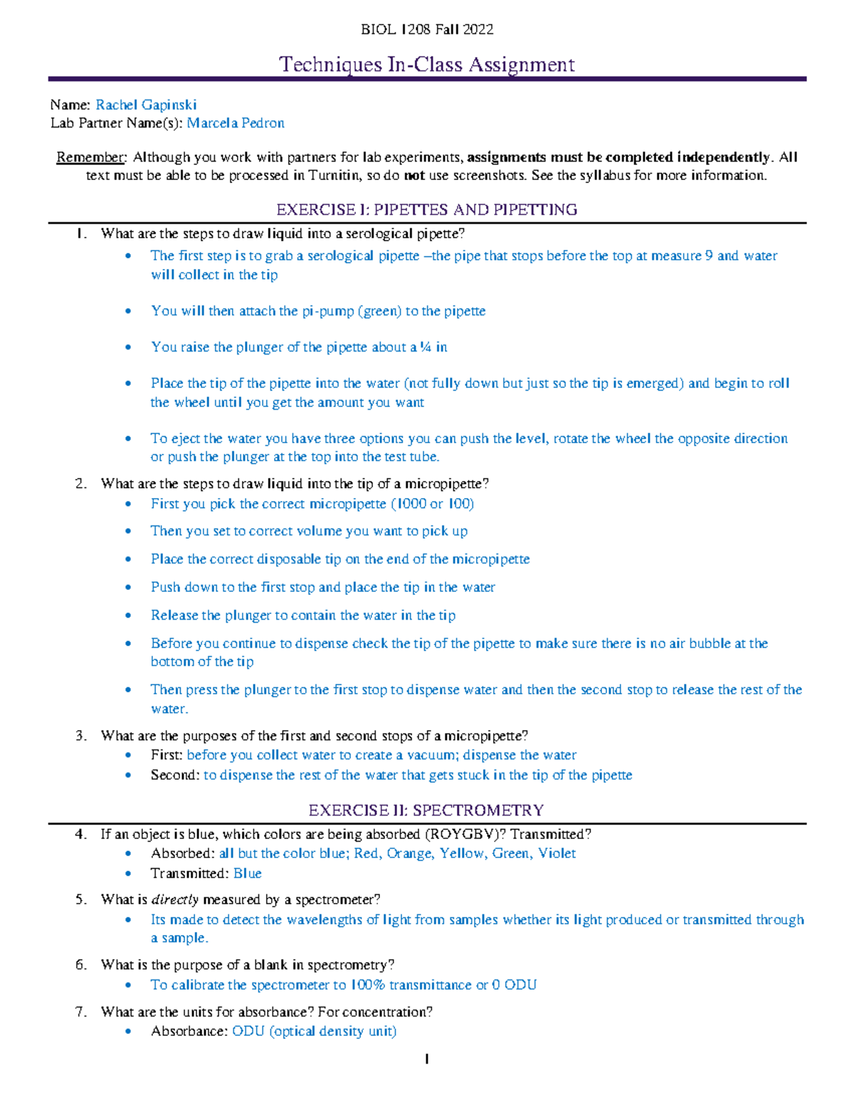 [Gapinski, R] [Techniques INA] - BIOL 1208 Fall 2022 1 Techniques In ...
