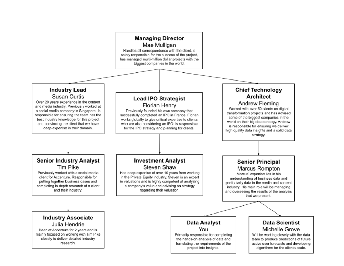 Internal stakeholder chart - ITECH1103 - Studocu