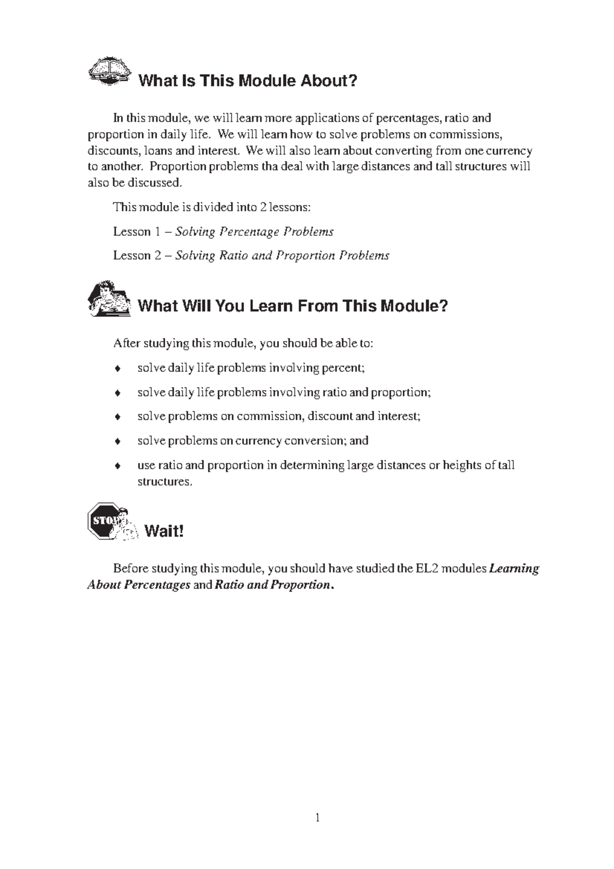Perecentage ratio and proportion - What Is This Module About? In this ...