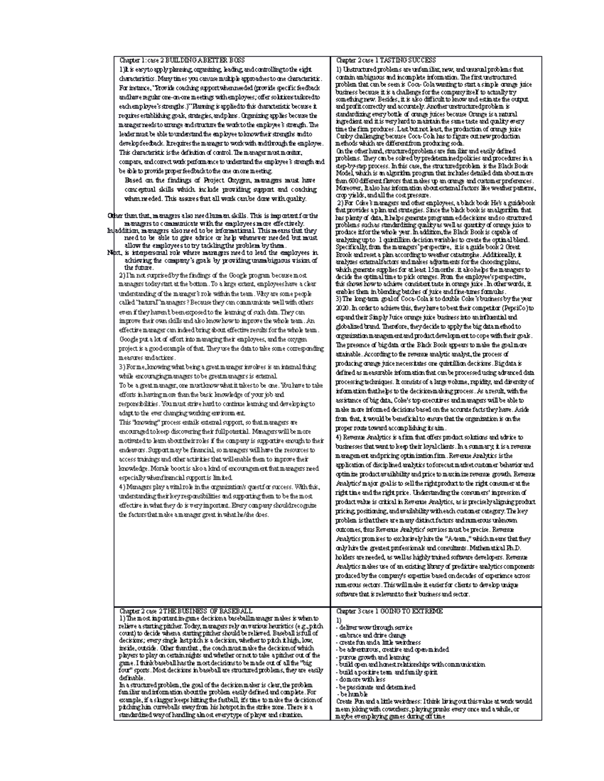 AD CASE - Administration case study from chapter 1 to chapter 6 ...