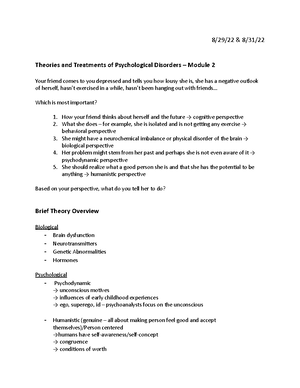 Paraphilic Disorders - PSY 4343 - Studocu