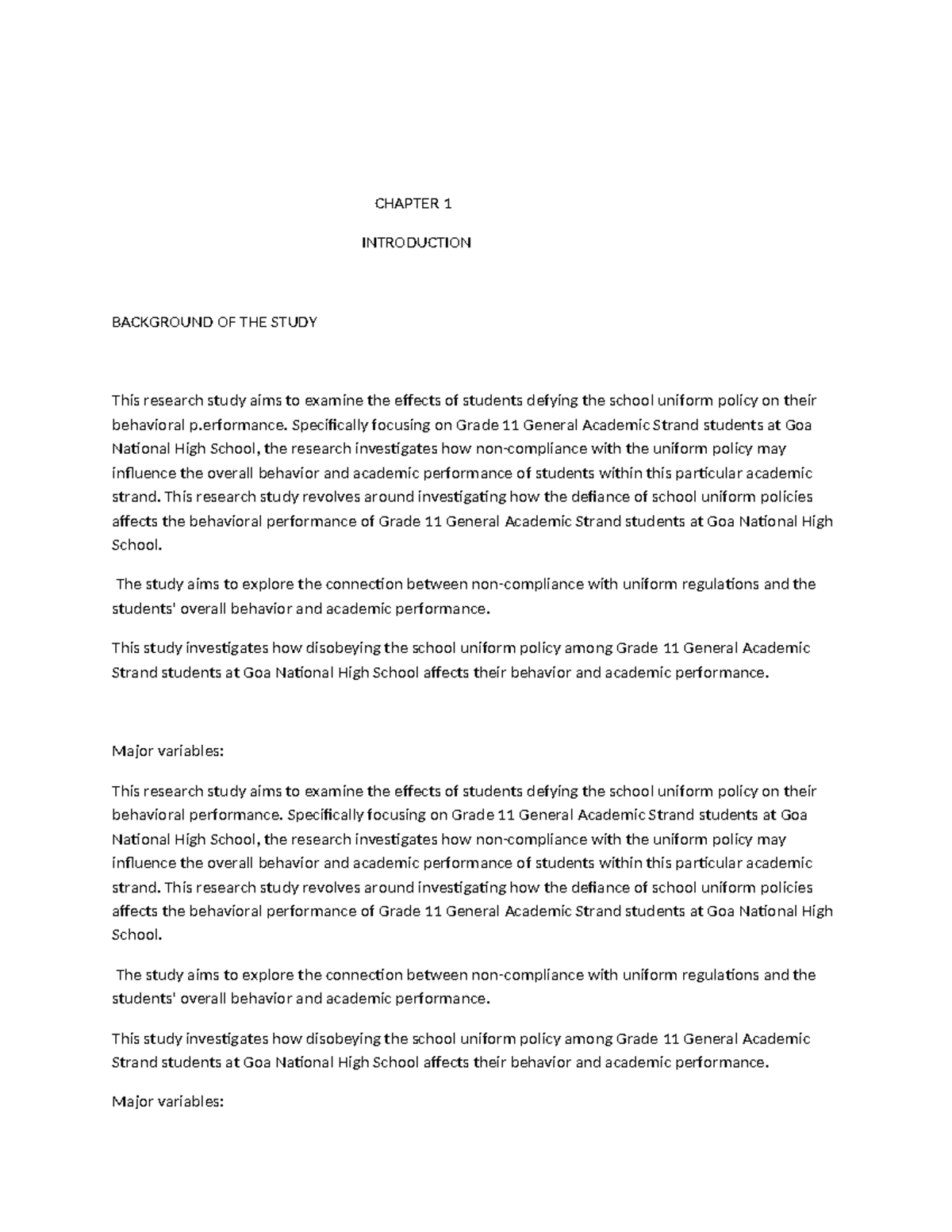 Chapter 1-WPS Office - CHAPTER 1 INTRODUCTION BACKGROUND OF THE STUDY ...