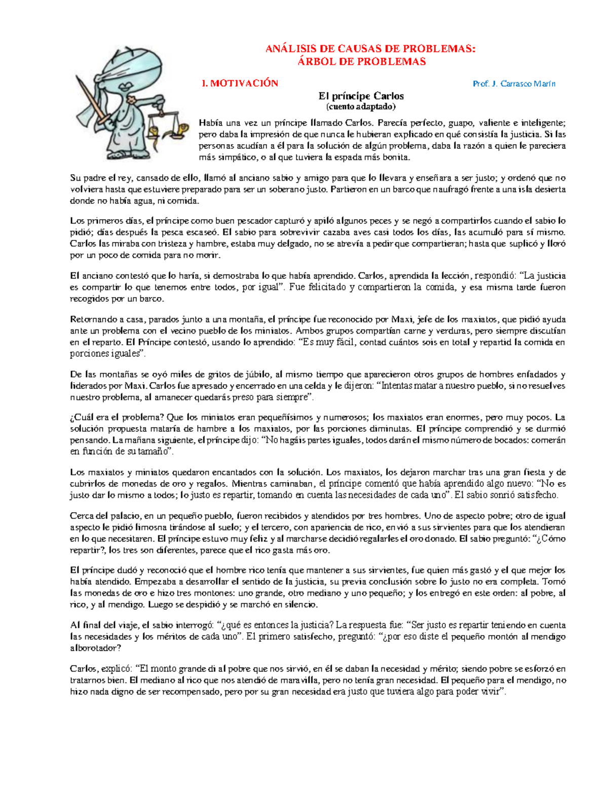 2.Sep Árbol Probl 2023 jcm - ANÁLISIS DE CAUSAS DE PROBLEMAS: ÁRBOL DE ...