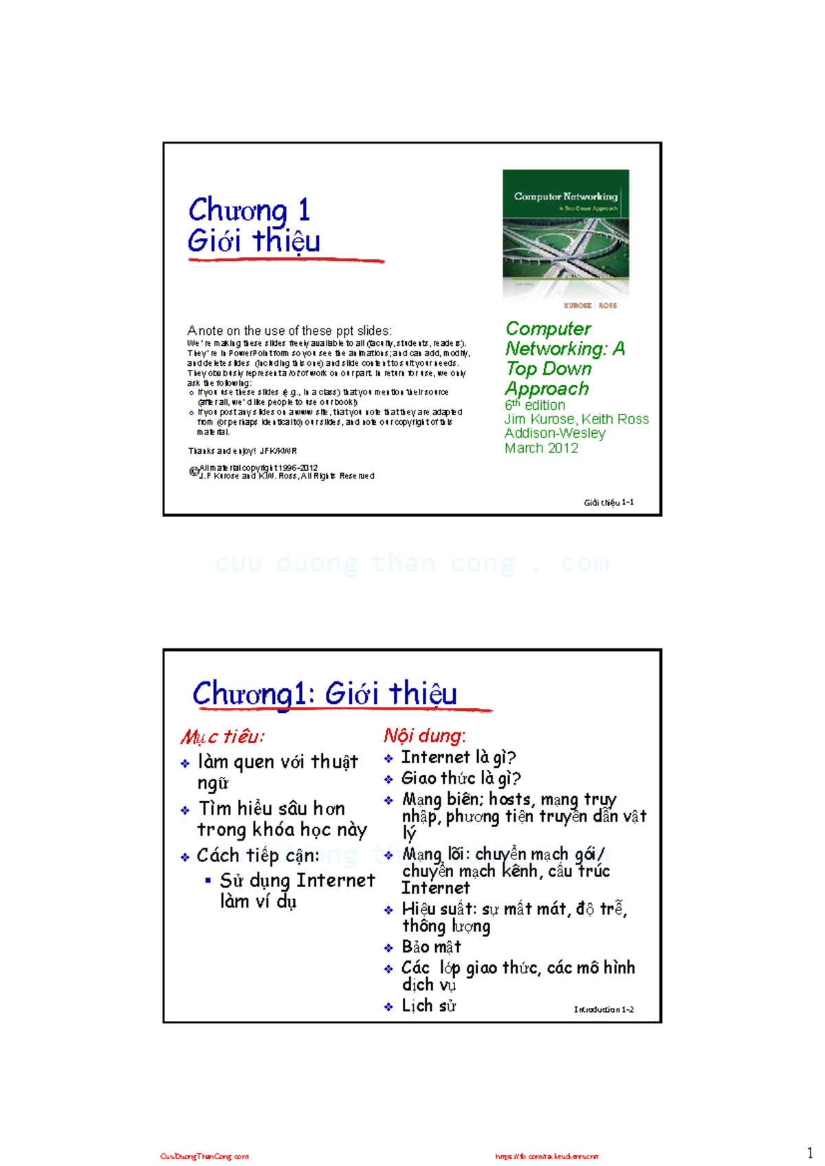 Mang-may-tinh chuong-1-gioi-thieu - [cuuduongthancong - 1 Chương 1 Giới ...