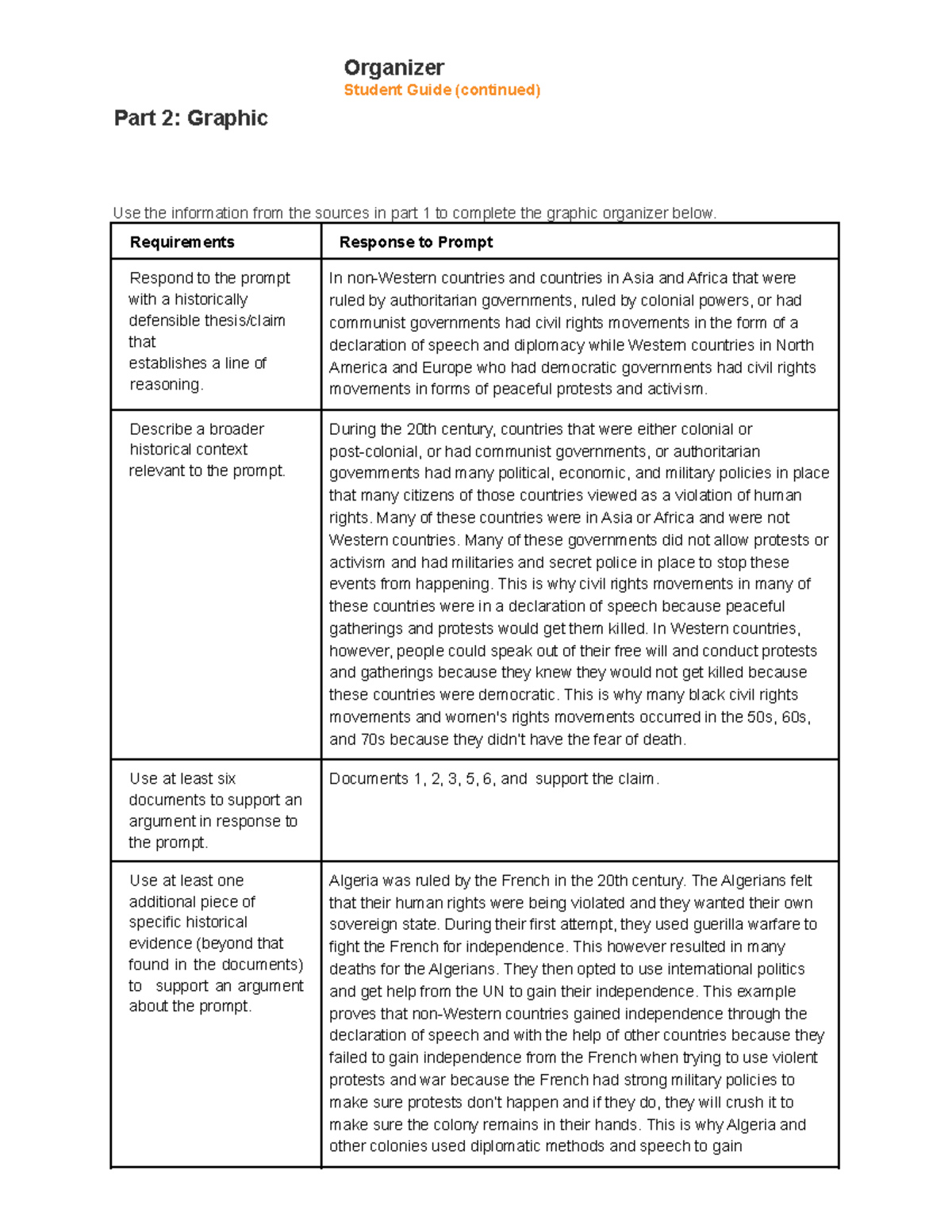 Project - Comparing Civil Rights Movements around the World - Part 2 ...