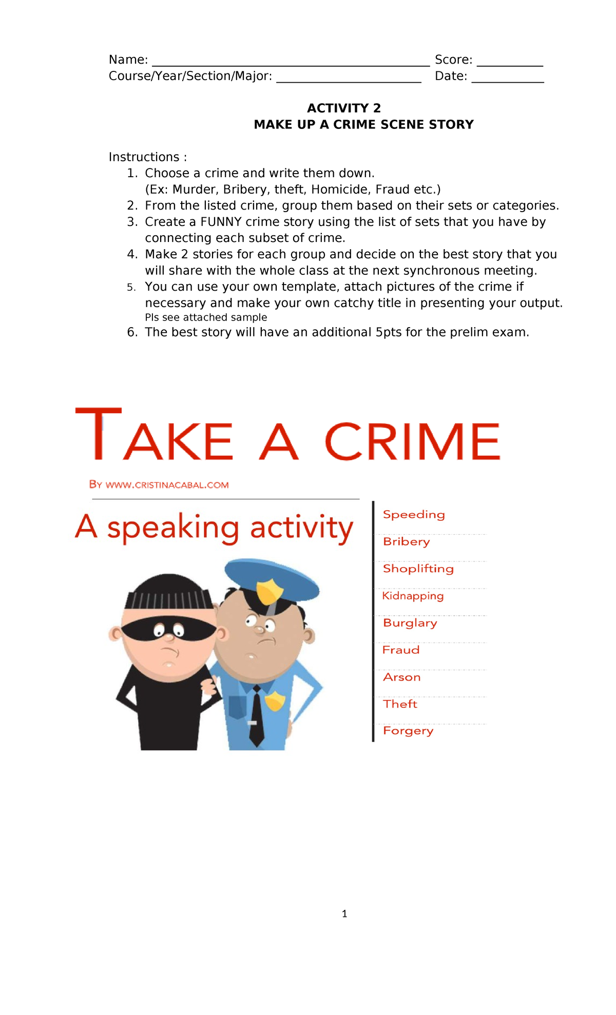 Activity 2-SET of Crimes - Name ...