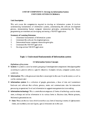 Topic 1 - Introduction to Visual Programming Languages - VISUAL PROGRAMMING Introduction to ...