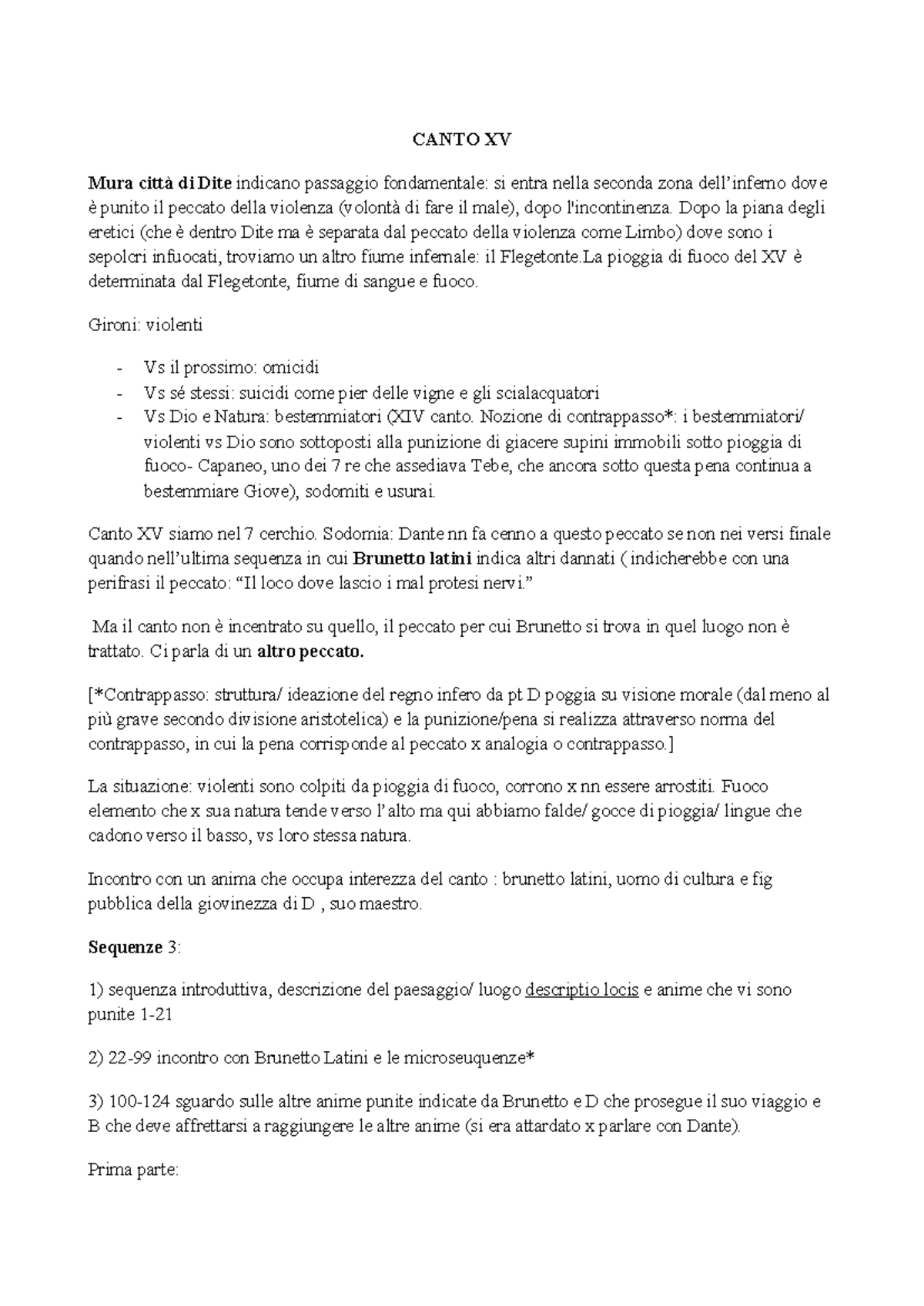 Canto XV Inferno - CANTO XV Mura città di Dite indicano passaggio ...