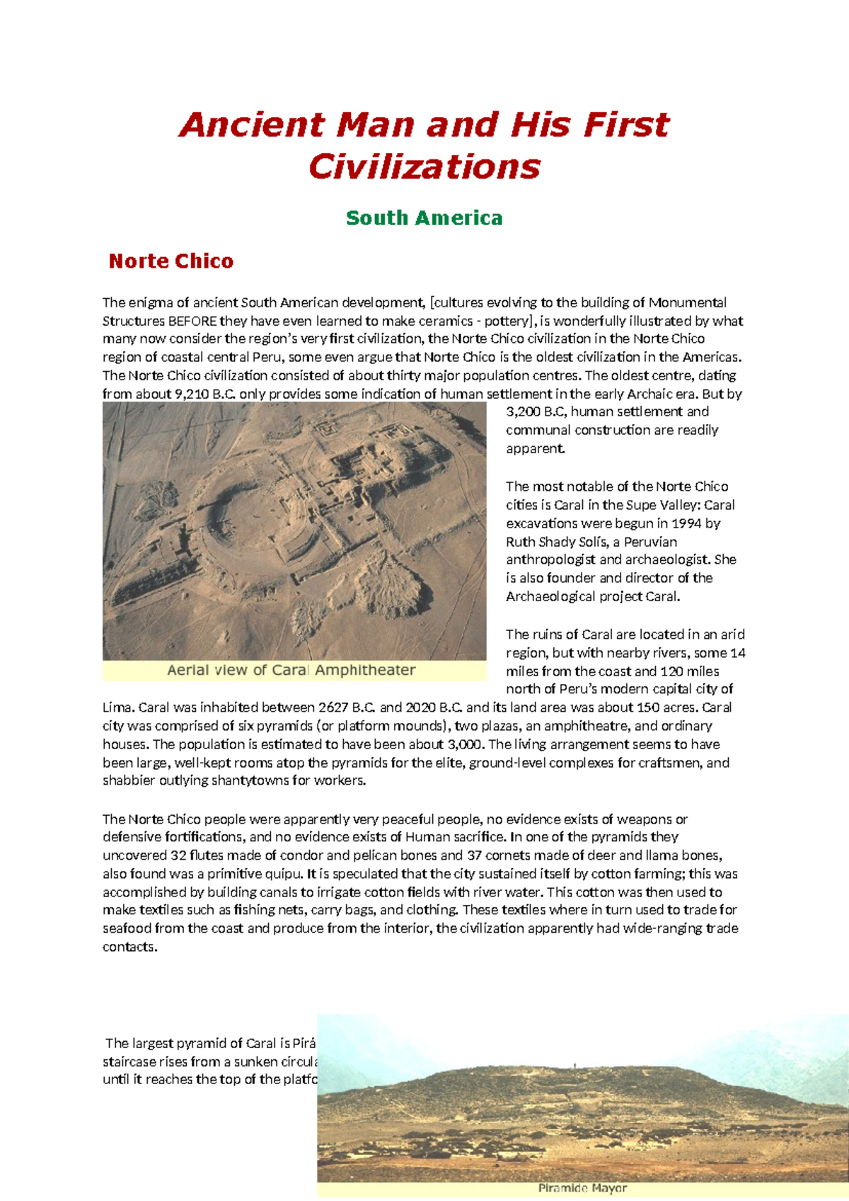 Ancient Man and His First Civilizations - Ancient Man and His First ...