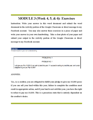 Business LAW Module 2 Activities - MODULE 2 (Week 2 & 3): Exercises ...