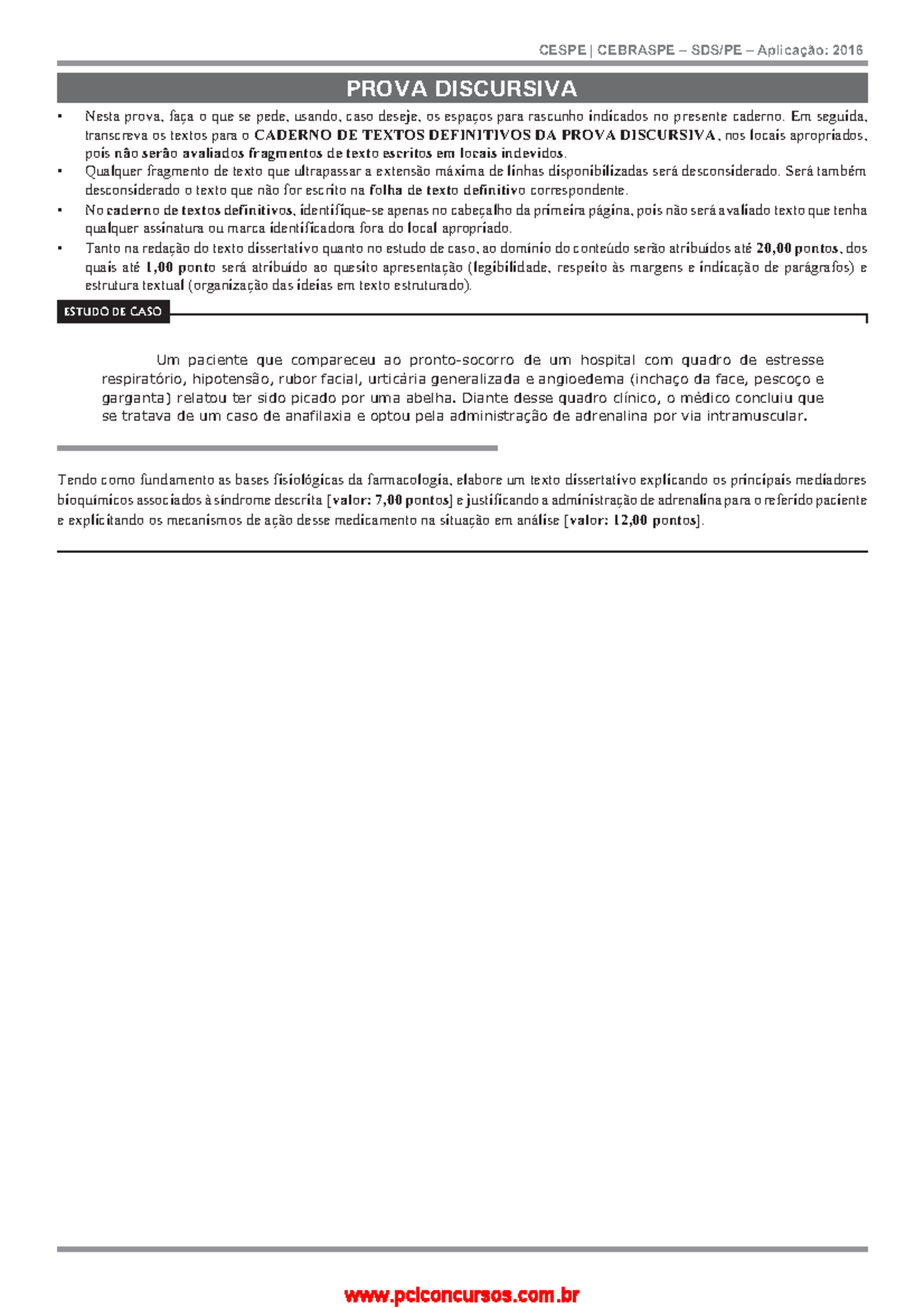 Pv discursiva cargo 8 perito criminal quimica quimica indus eng quimica ...