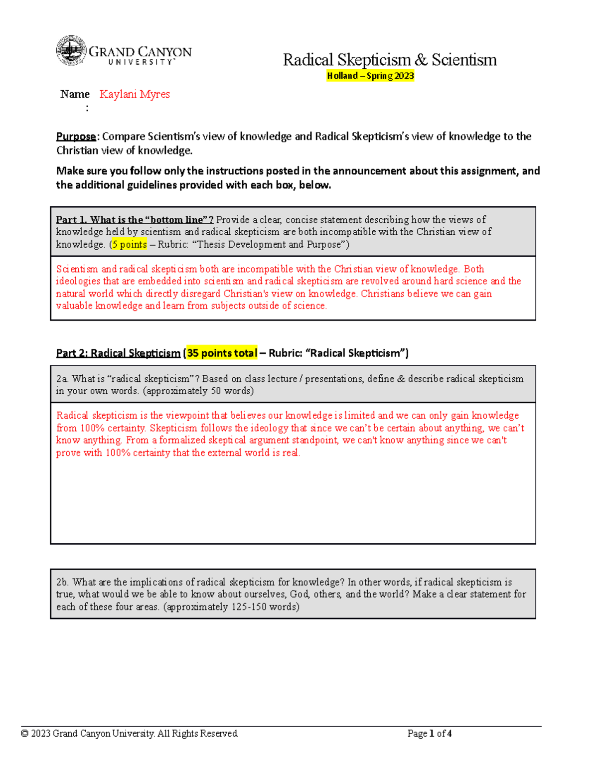 T2-Skepticism Scientism Holland SP23 rev - Radical Skepticism ...