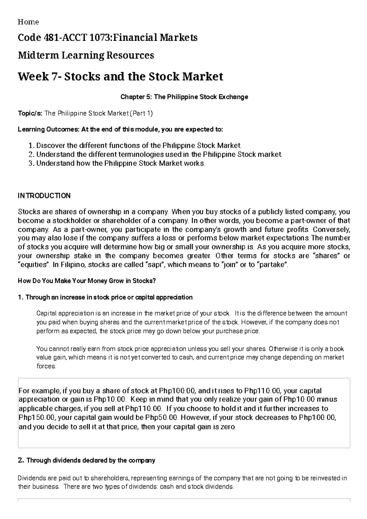 Week 7-8-merged - gyg - Home Code 481-ACCT 1073:Financial Markets ...